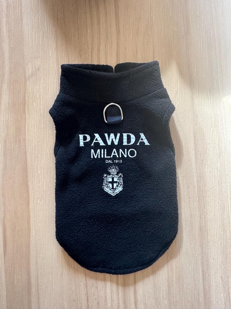 Luxury Dog T-shirt – Pawda Dog Clothes – Designer-inspired Pet Outfit ...