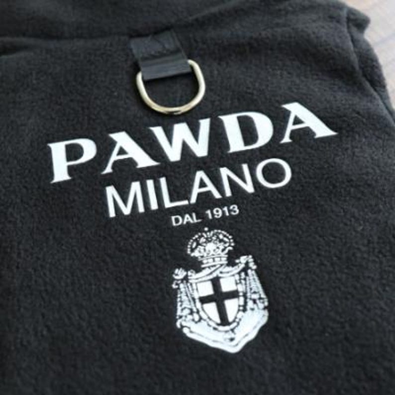 Luxury Dog T-shirt – Pawda Dog Clothes – Designer-inspired Pet Outfit ...