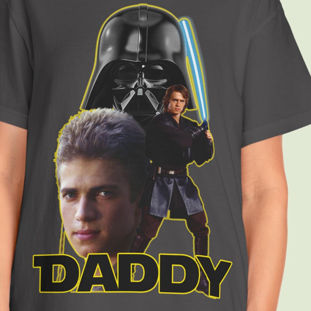 Anakin "daddy" Sci-fi Graphic Tee, Nerdy Dad Comfort Colors Shirt ...