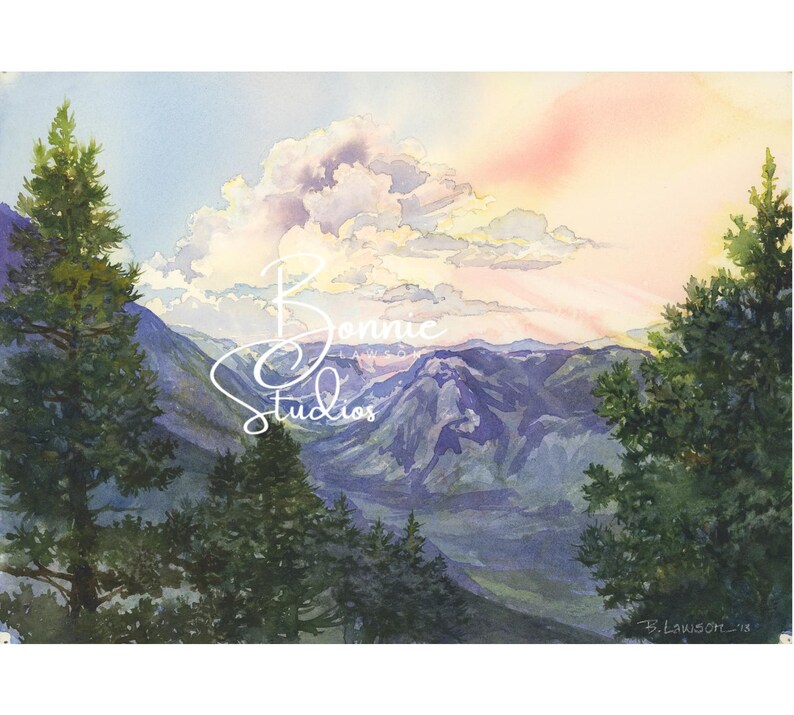 Beartooth Pass Vinyl Sticker: Montana Mountain Landscape - Etsy