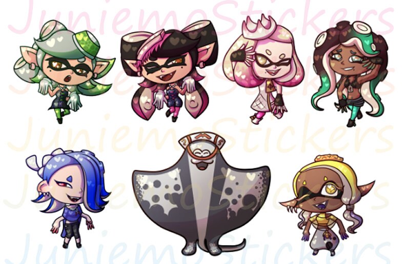 Splatoon Idol Stickers - Etsy