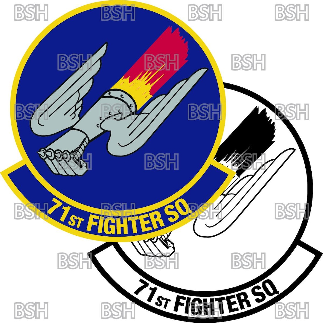 71st Fighter Squadron (langley AFB) Patch Vector Image Files (.ai, .pdf ...