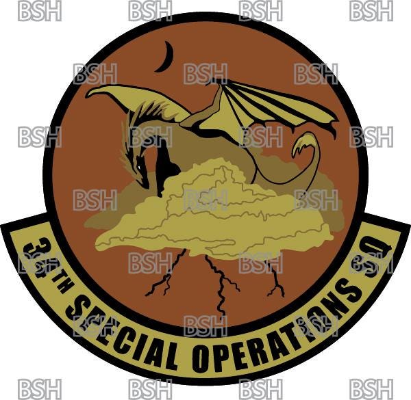 34th Special Operations Squadron hurlburt Field Patch Vector Image ...