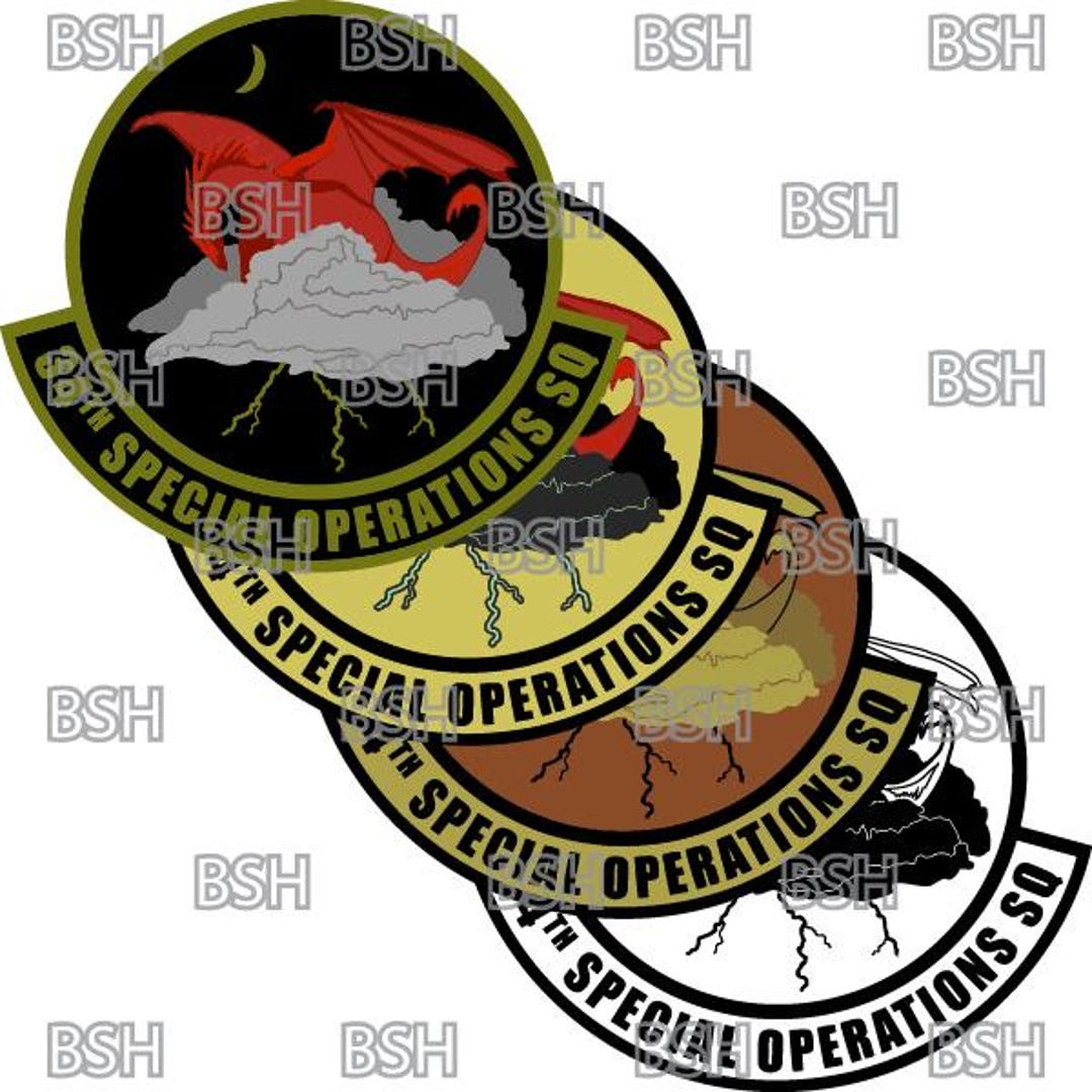 34th Special Operations Squadron (hurlburt Field) Patch Vector Image ...