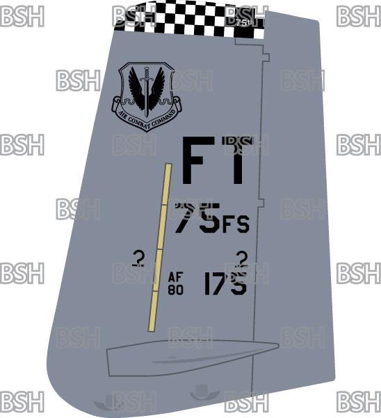 A-10 Tail Flash (moody AFB) Vector Image Files (.ai, .pdf, & .svg ...