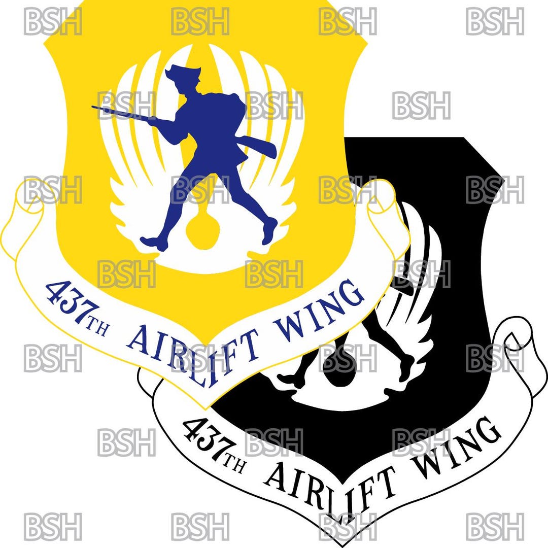 437th Airlift Wing (charleston AFB) Patch Vector Image Files (.ai, .pdf ...