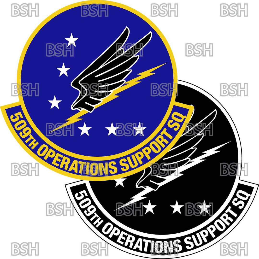 509th Operations Support Squadron (whiteman AFB) Patch Vector Image Files (.ai, .pdf, & .svg ...