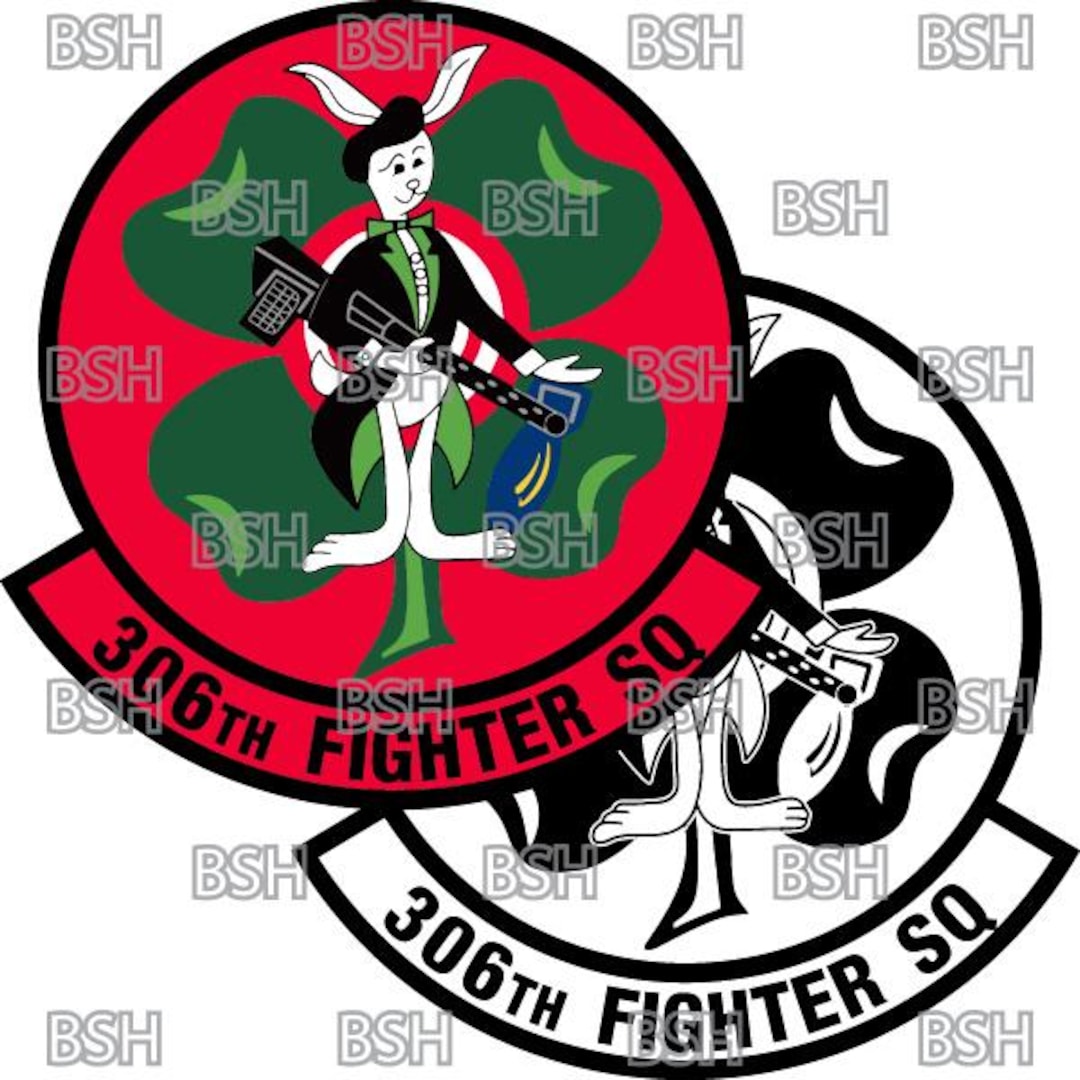 306th Fighter Squadron (atlantic City) Patch Vector Image Files (.ai ...