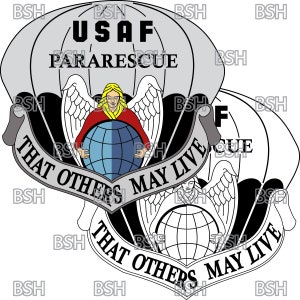 USAF Pararescue Patch Vector Image Files (.ai, .pdf, & .svg Formats ...