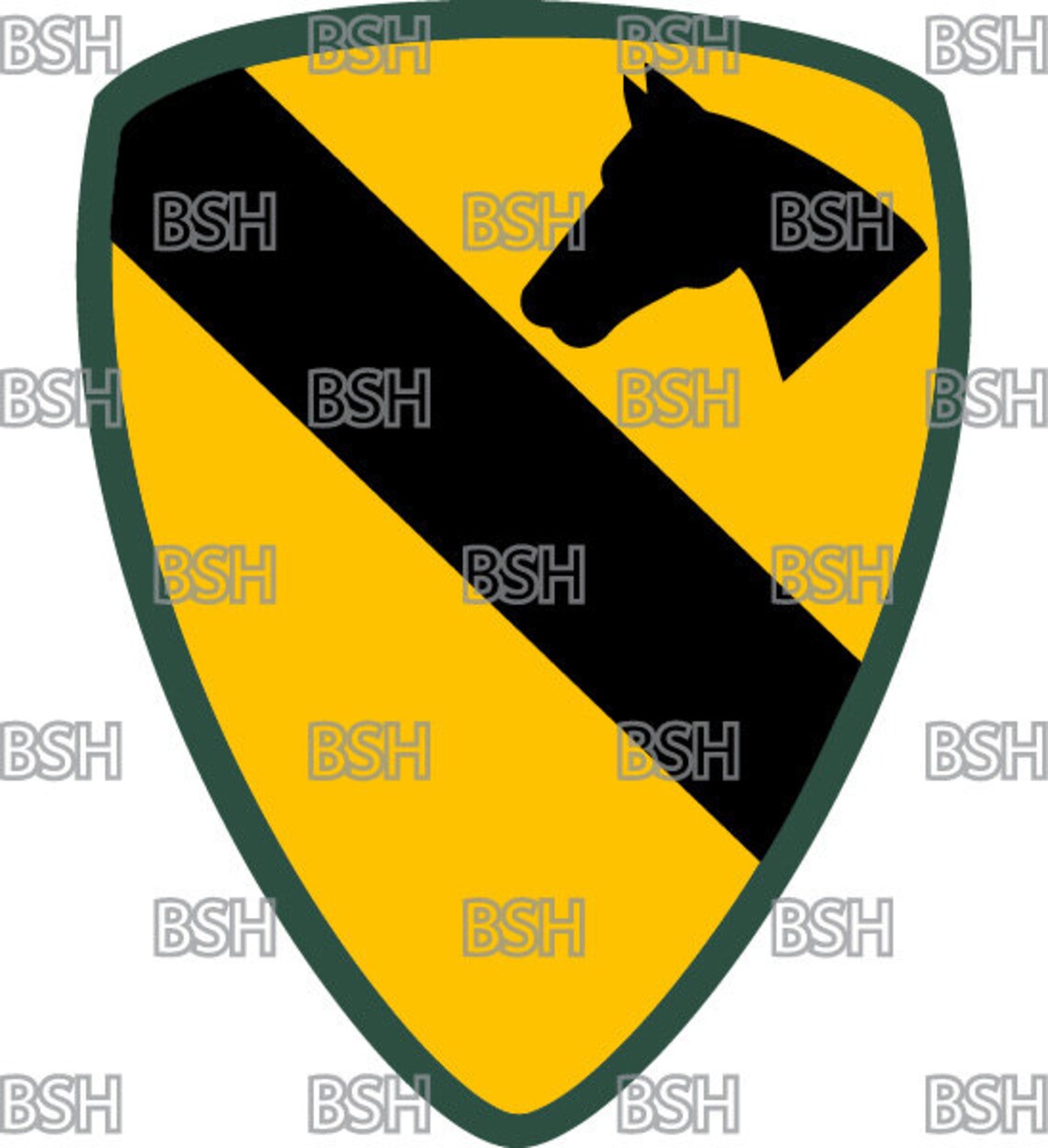 1st Cavalry Division Patch Vector Image Files .ai, .pdf, & .svg Formats ...