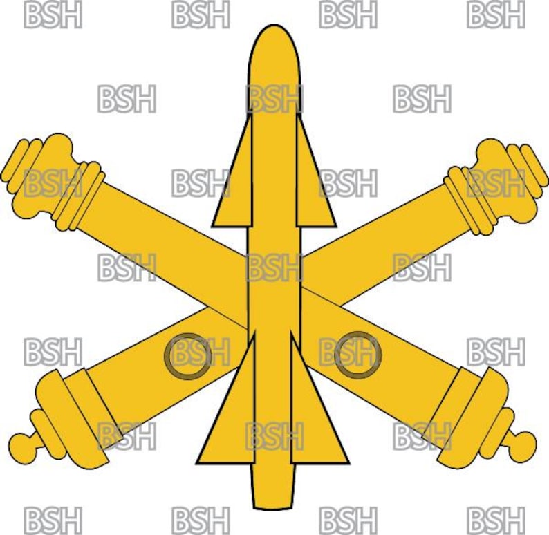 US Army Air Defense Artillery Branch Vector Image Files (.ai, .pdf ...