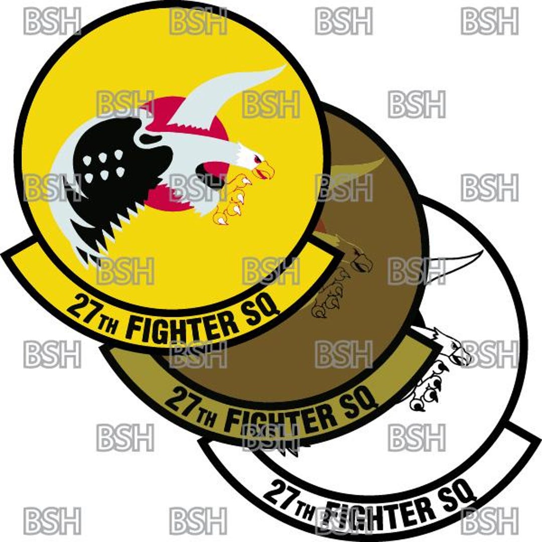 27th Fighter Squadron (langley AFB) Patch Vector Image Files (.ai, .pdf ...