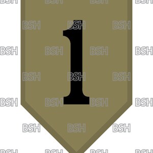 1st Infantry Division Patch Vector Image Files (.ai, .pdf, & .svg ...