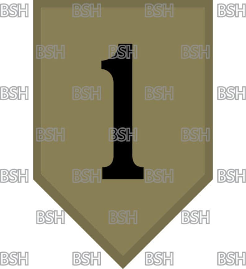 1st Infantry Division Patch Vector Image Files (.ai, .pdf, & .svg ...