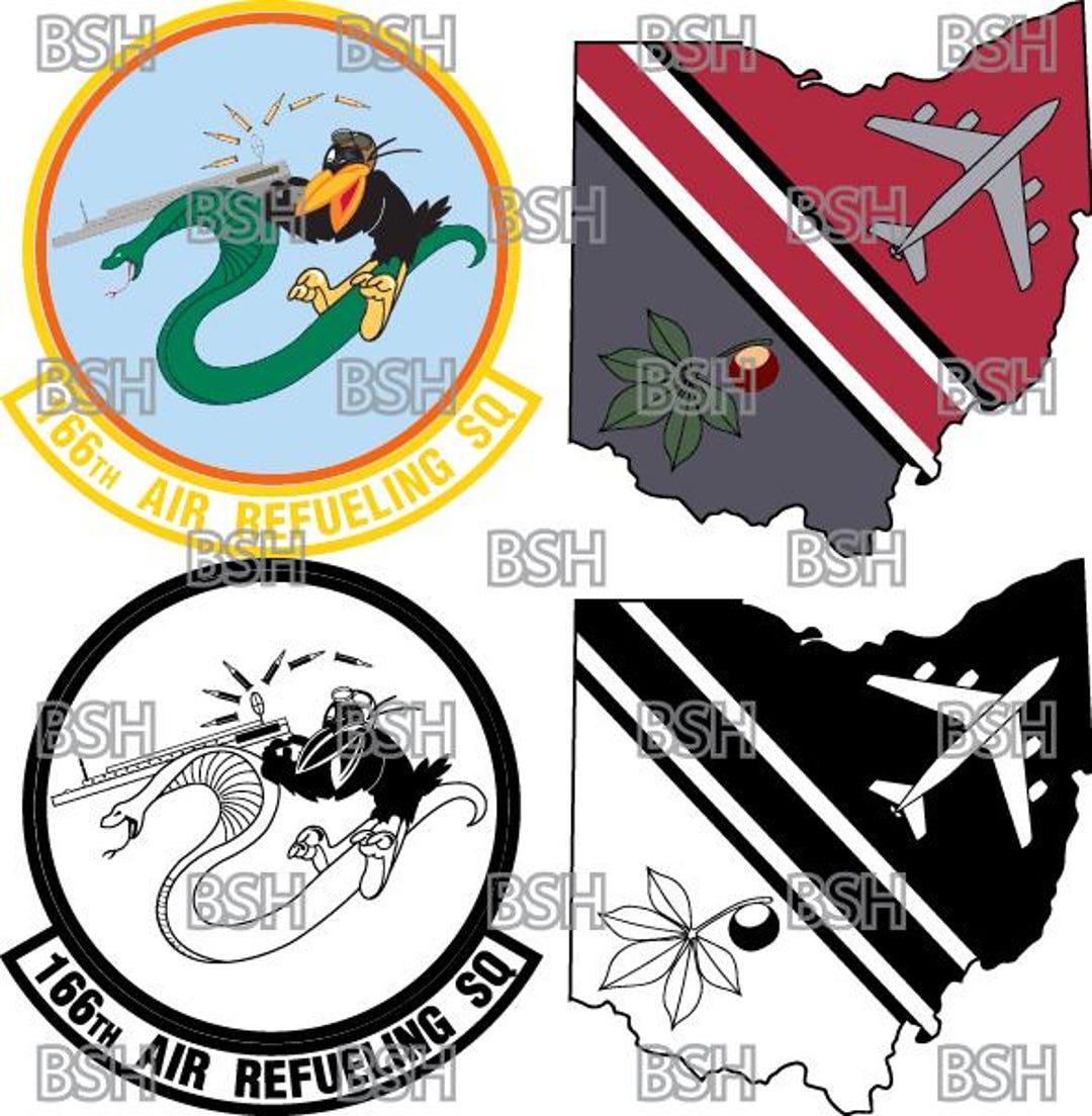 166th Air Refueling Squadron (ohio ANG) Patch Vector Image Files (.ai ...