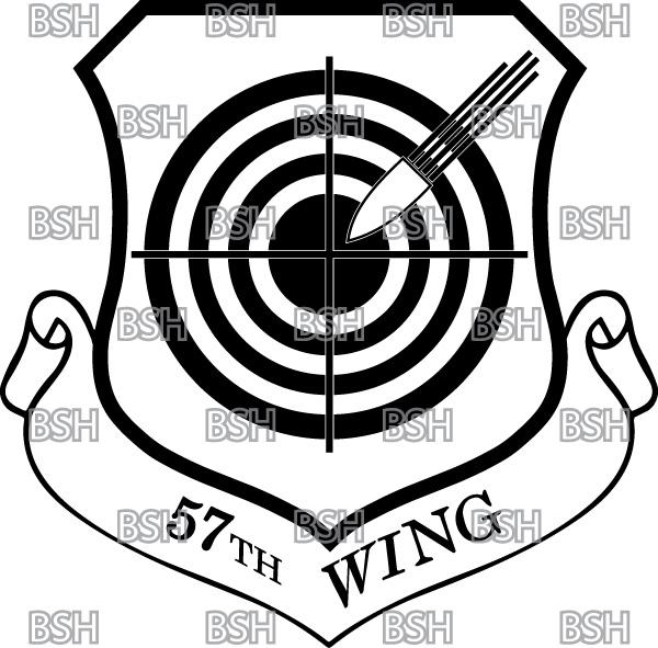 57th Wing (nellis AFB) Patch Vector Image Files (.ai, .pdf, & .svg ...