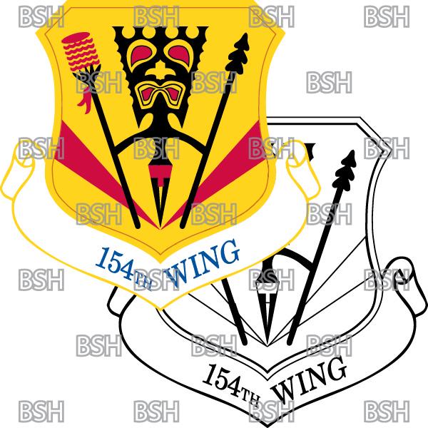 154th Wing (hawaii ANG) Patch Vector Image Files (.ai, .pdf, & .svg ...
