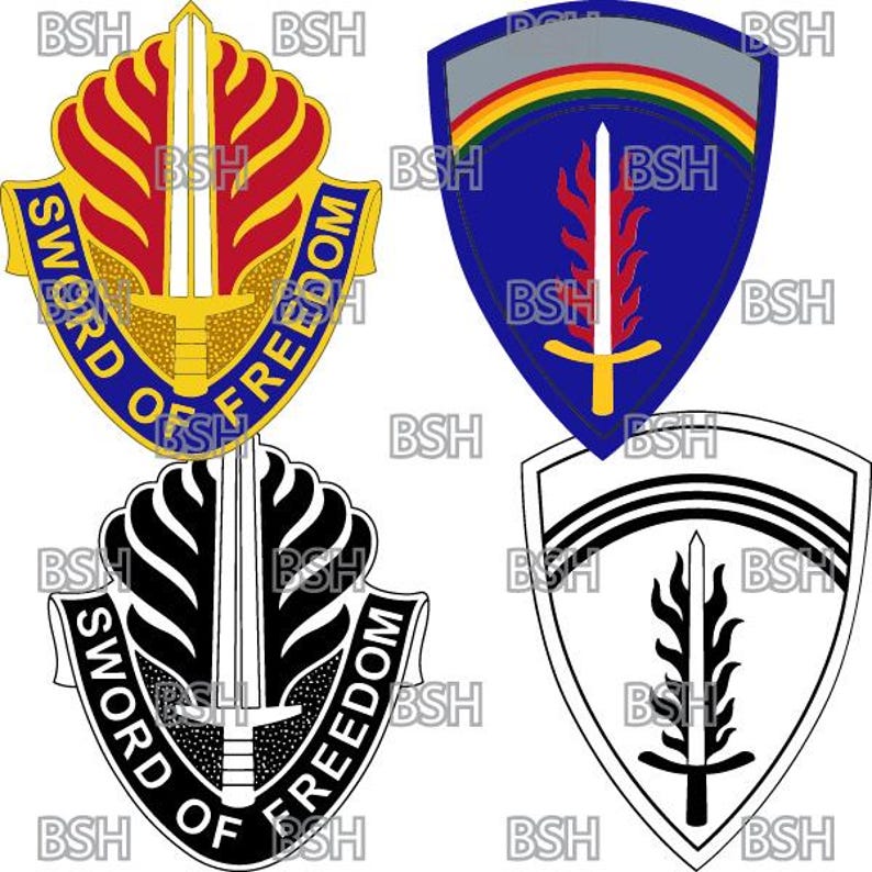 USAREUR Patches Vector Image Files (.ai, .pdf, & .svg Formats) Plus ...