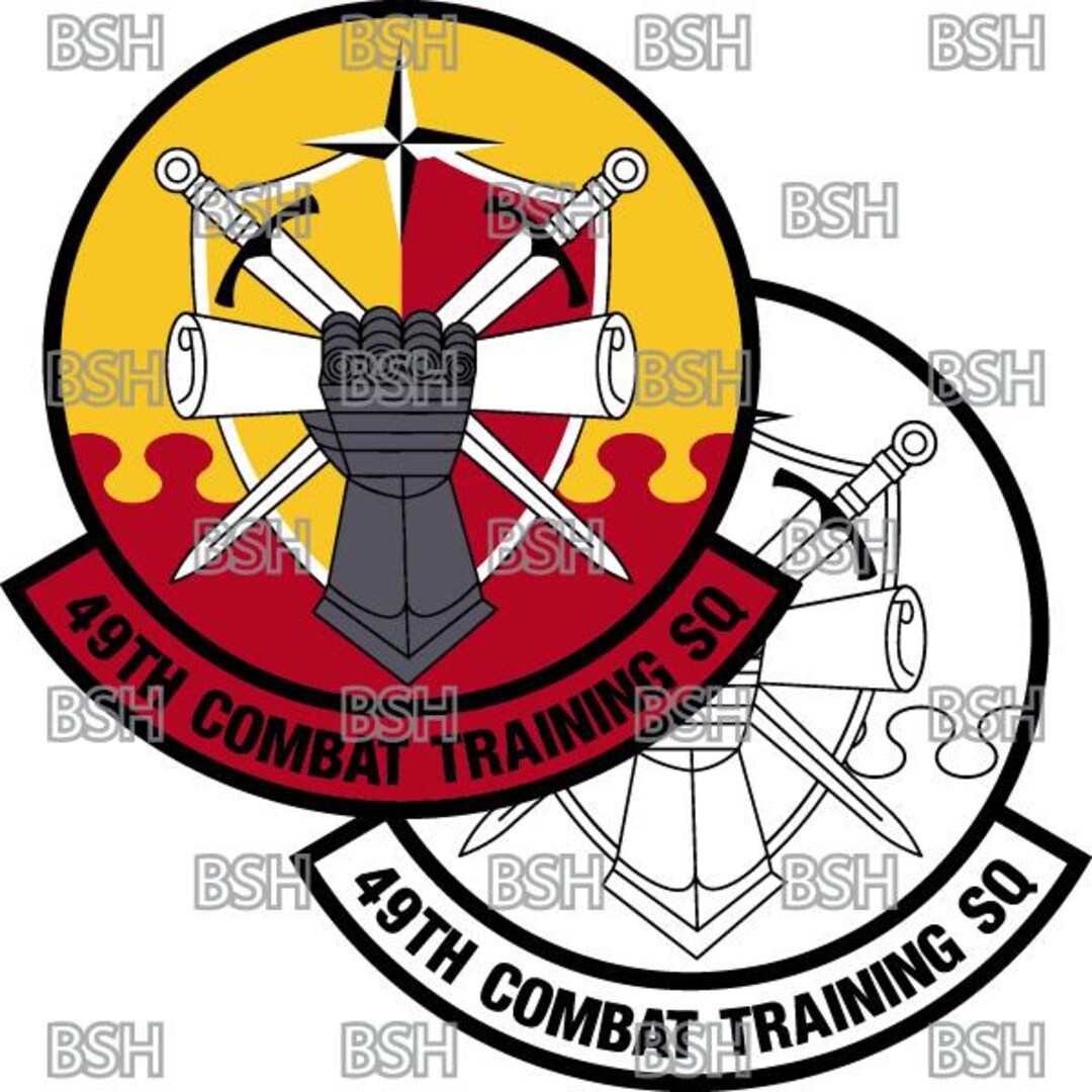 49th Combat Training Squadron (pope Field) Patch Vector Image Files ...