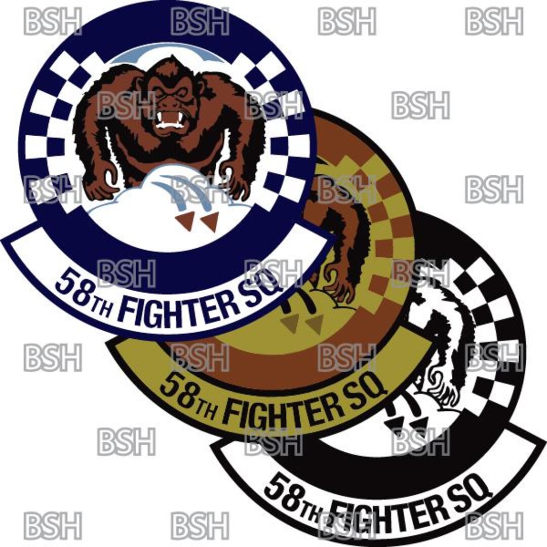 58th Fighter Squadron (eglin AFB) Patch Vector Image Files (.ai, .pdf ...