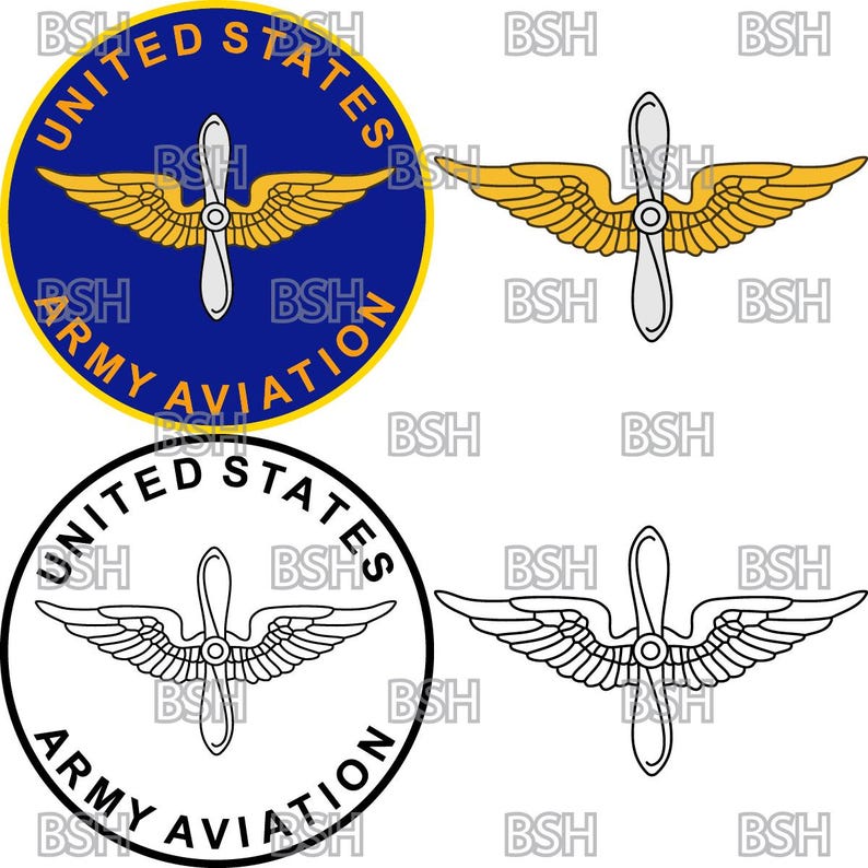 Army Aviation Emblem Vector Image Files (.ai, .pdf, & .svg Formats ...