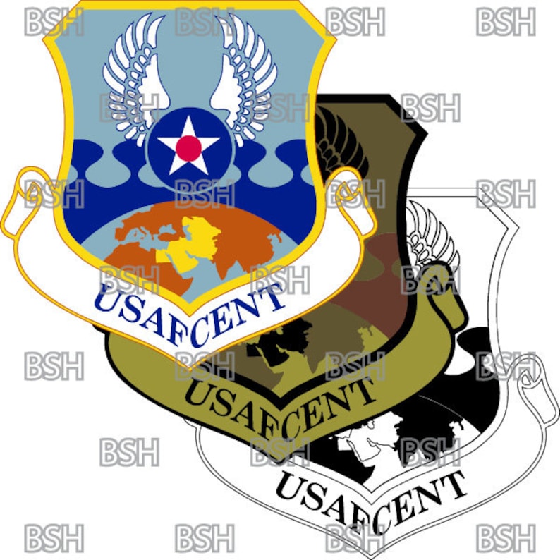 Air Forces Central Shield Vector Image Files (.ai, .pdf, & .svg Formats ...