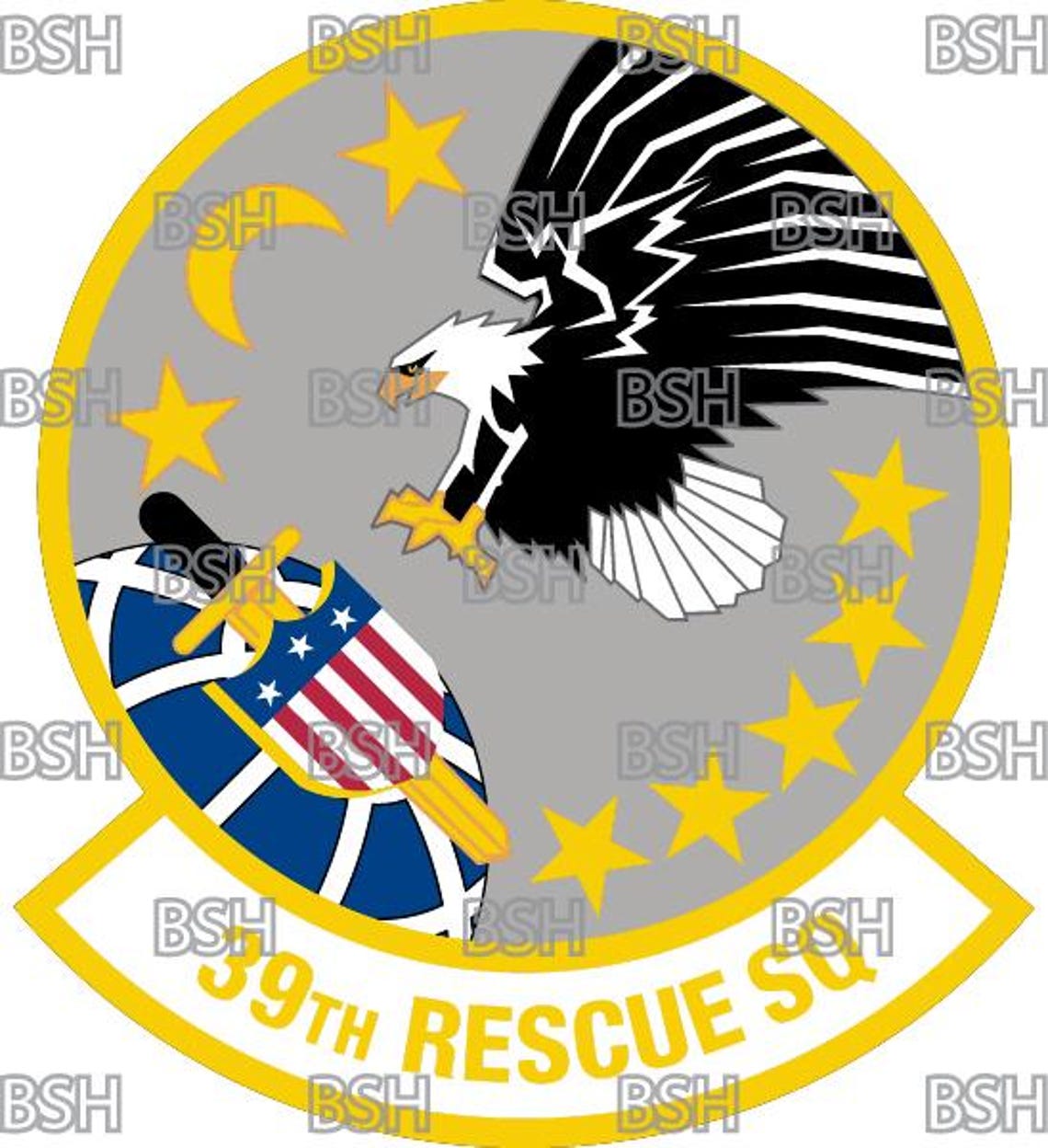 39th Rescue Squadron (patrick SFB) Patch Vector Image Files (.ai, .pdf ...