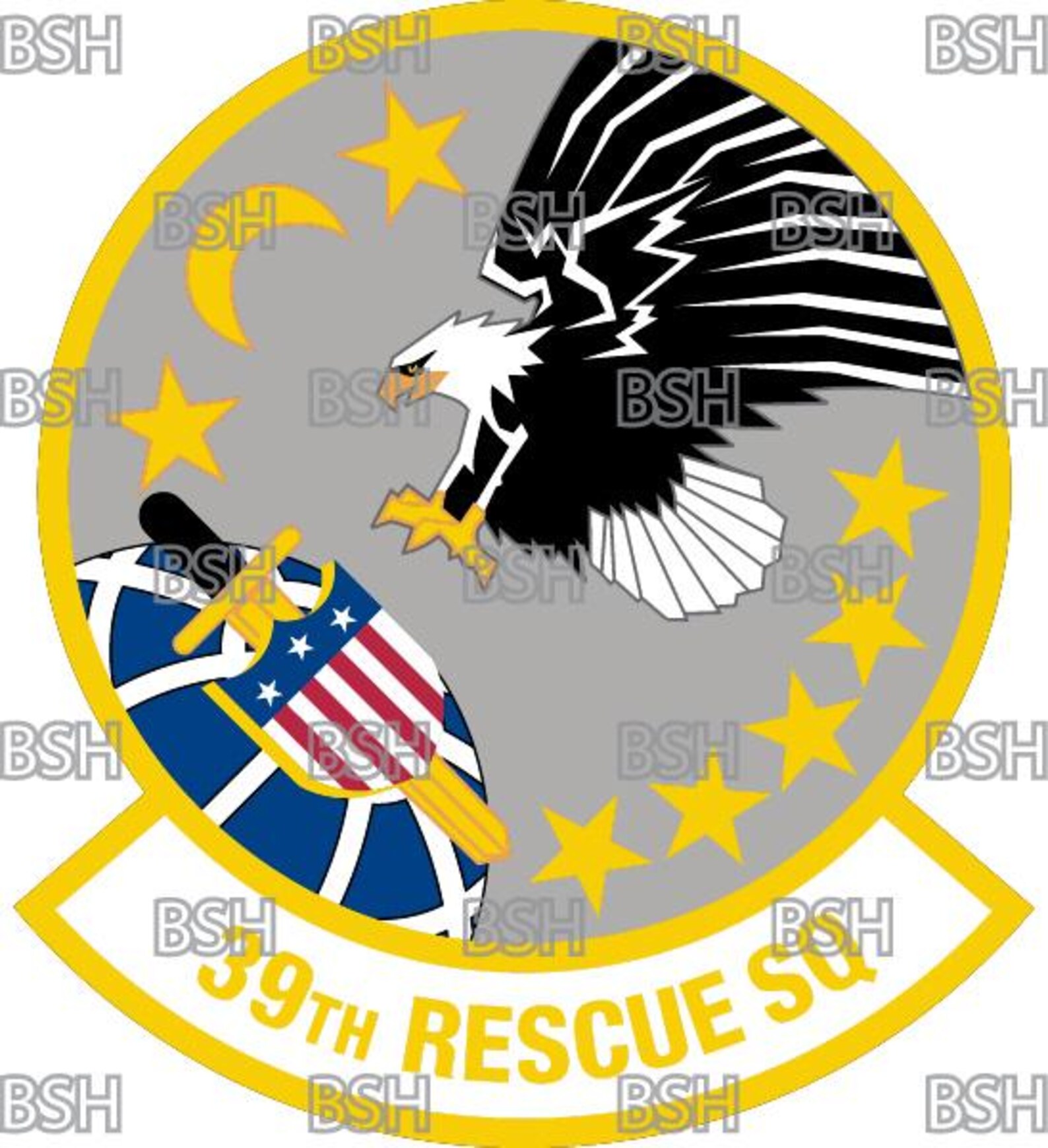 39th Rescue Squadron (patrick SFB) Patch Vector Image Files (.ai, .pdf ...