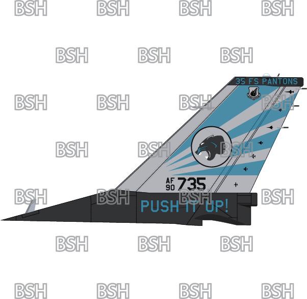 F-16 Tail Flash (kunsan AB) Vector Image Files (.ai, .pdf, & .svg ...