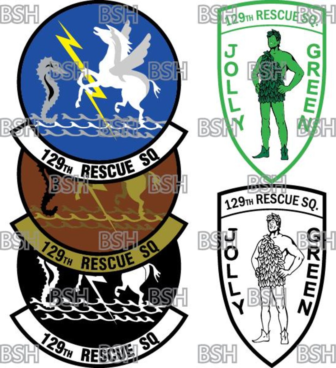 129th Rescue Squadron (california ANG) Patch Vector Image Files (.ai ...