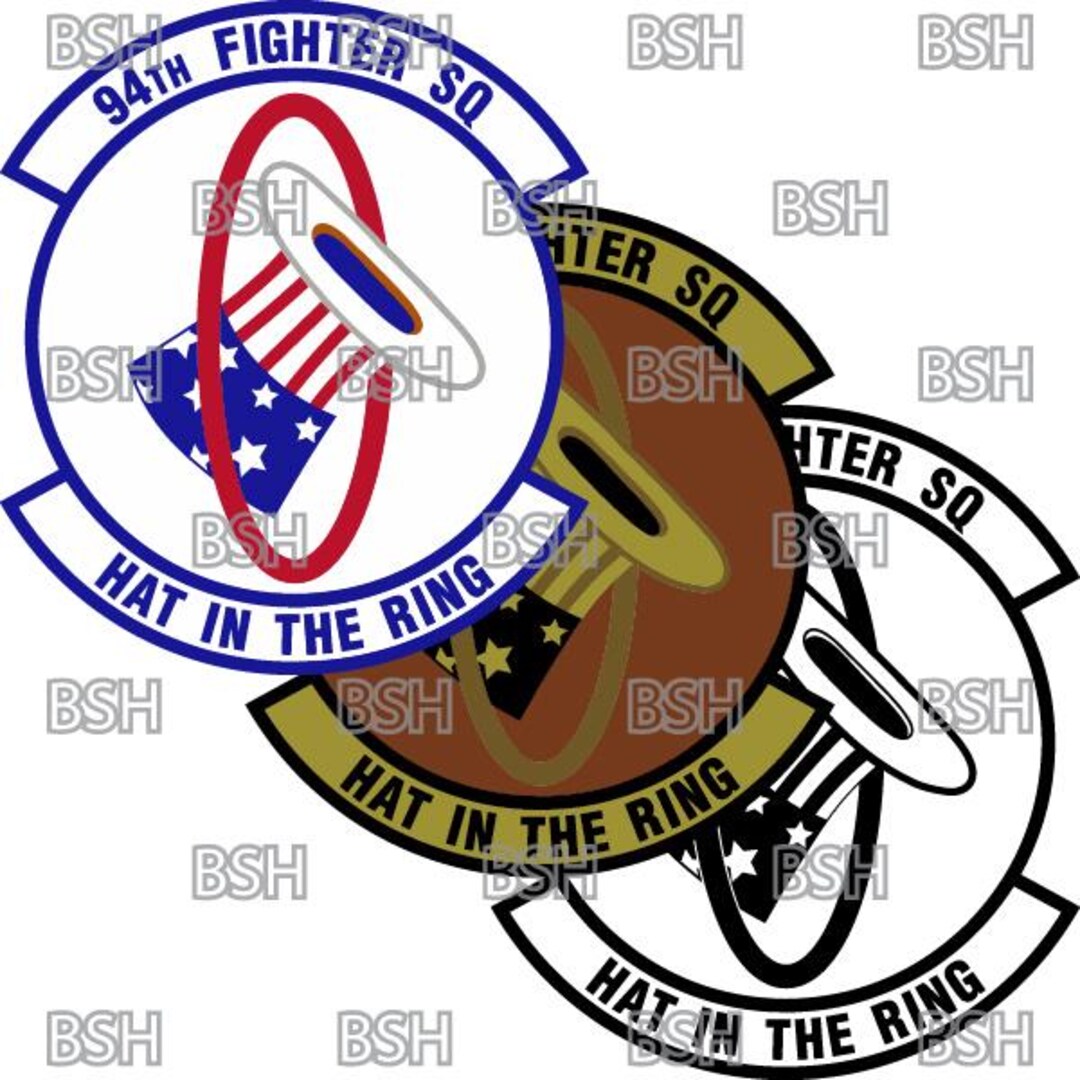 94th Fighter Squadron (langley AFB) Patch Vector Image Files (.ai, .pdf ...