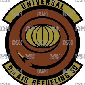 9th Air Refueling Squadron (travis AFB) Patch Vector Image Files (.ai ...