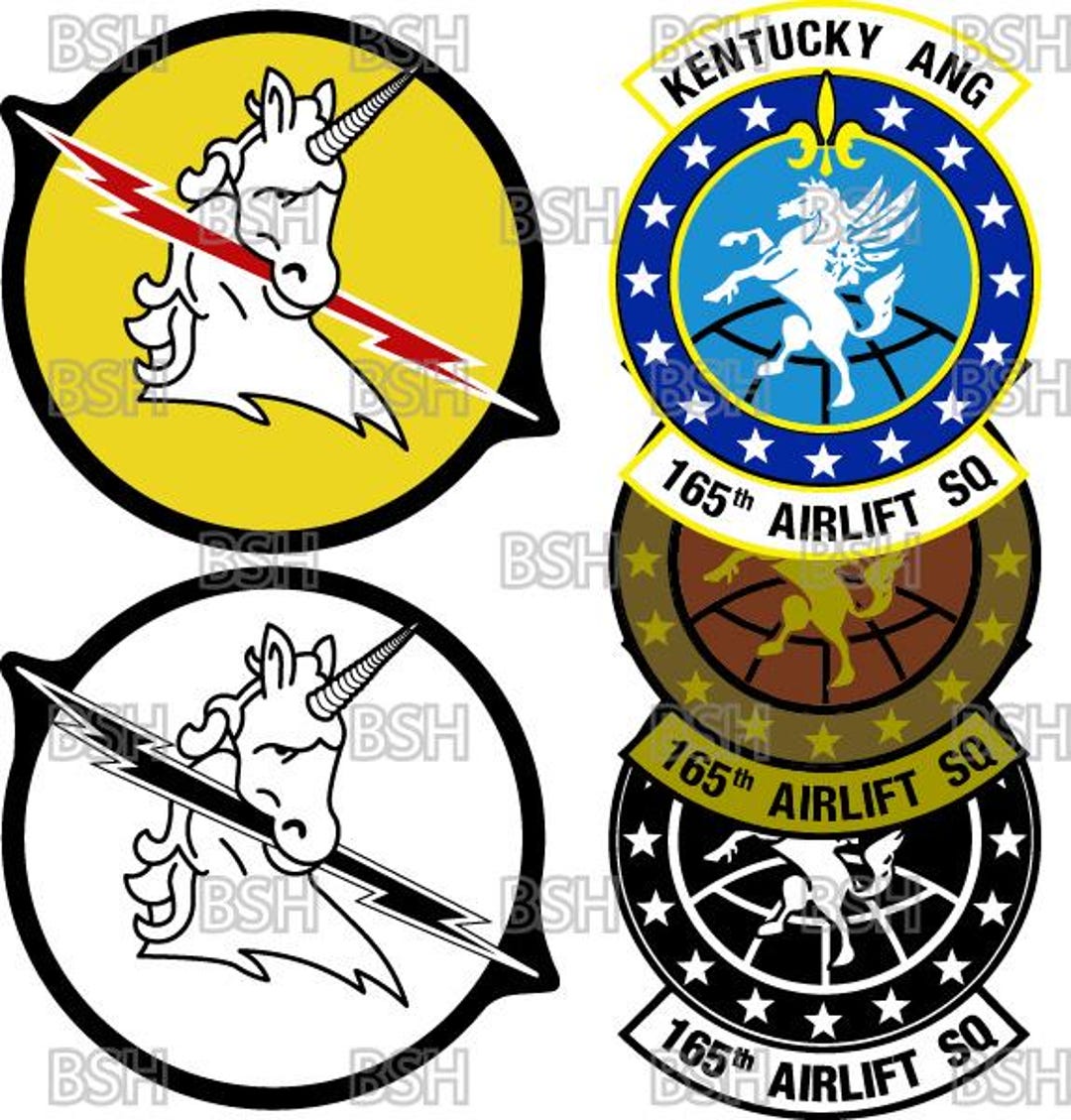 165th Airlift Squadron (kentucky ANG) Patch Vector Image Files (.ai ...