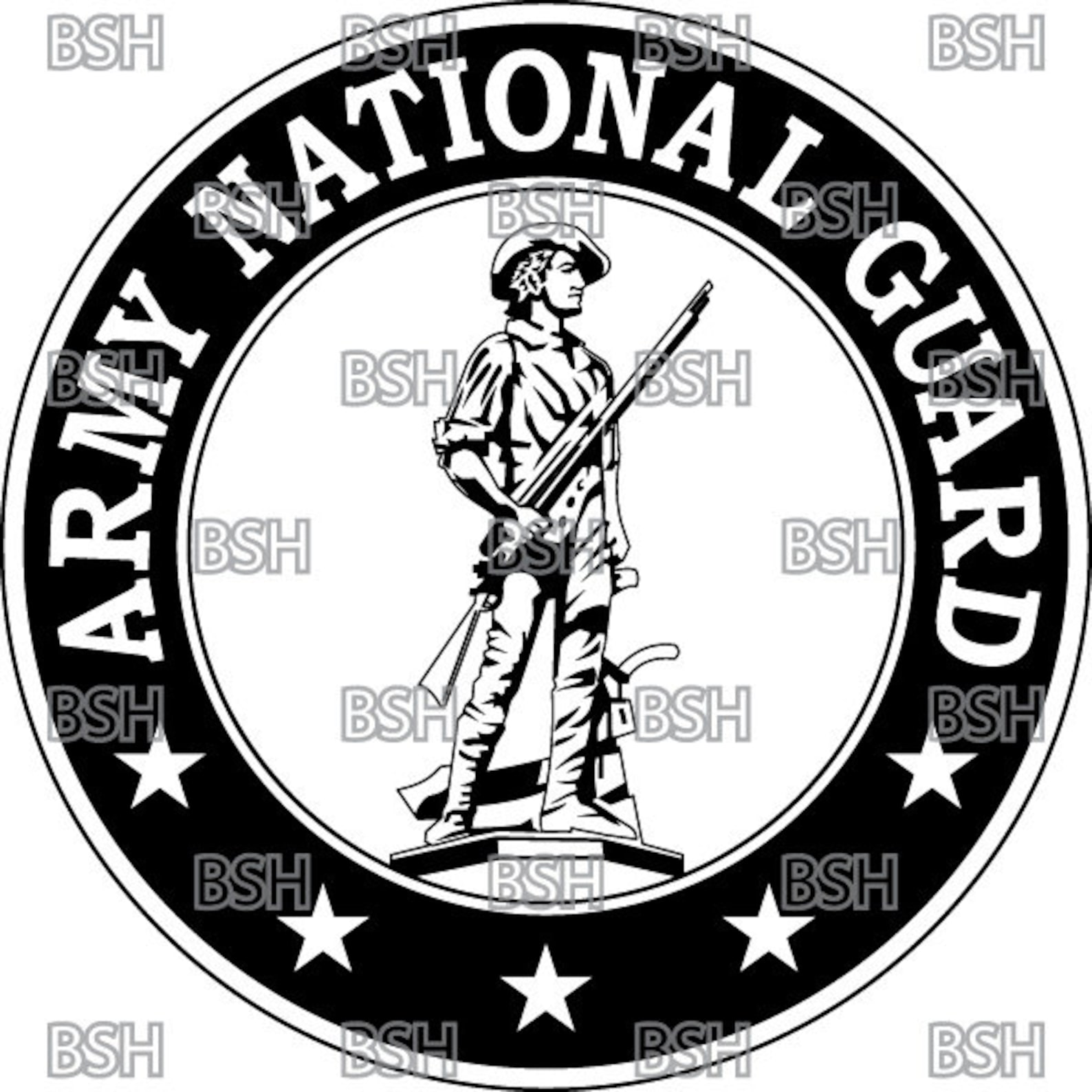 Army National Guard Seal Vector Image Files (.ai, .pdf, & .svg Formats ...