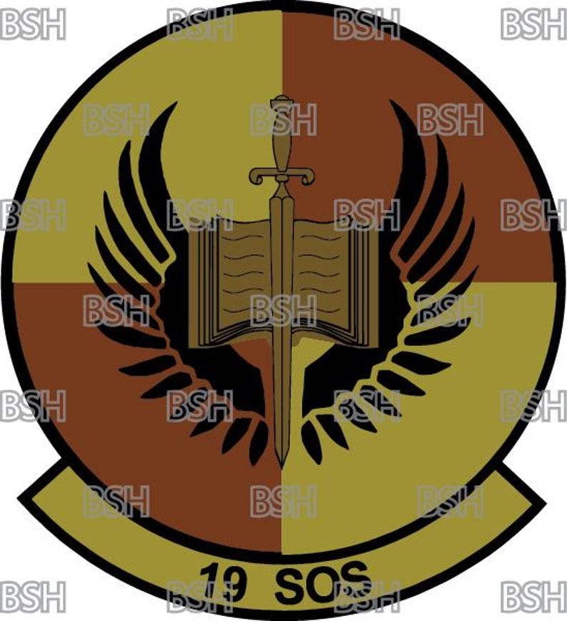 19th Special Operations Squadron (hurlburt Field) Patch Vector Image ...