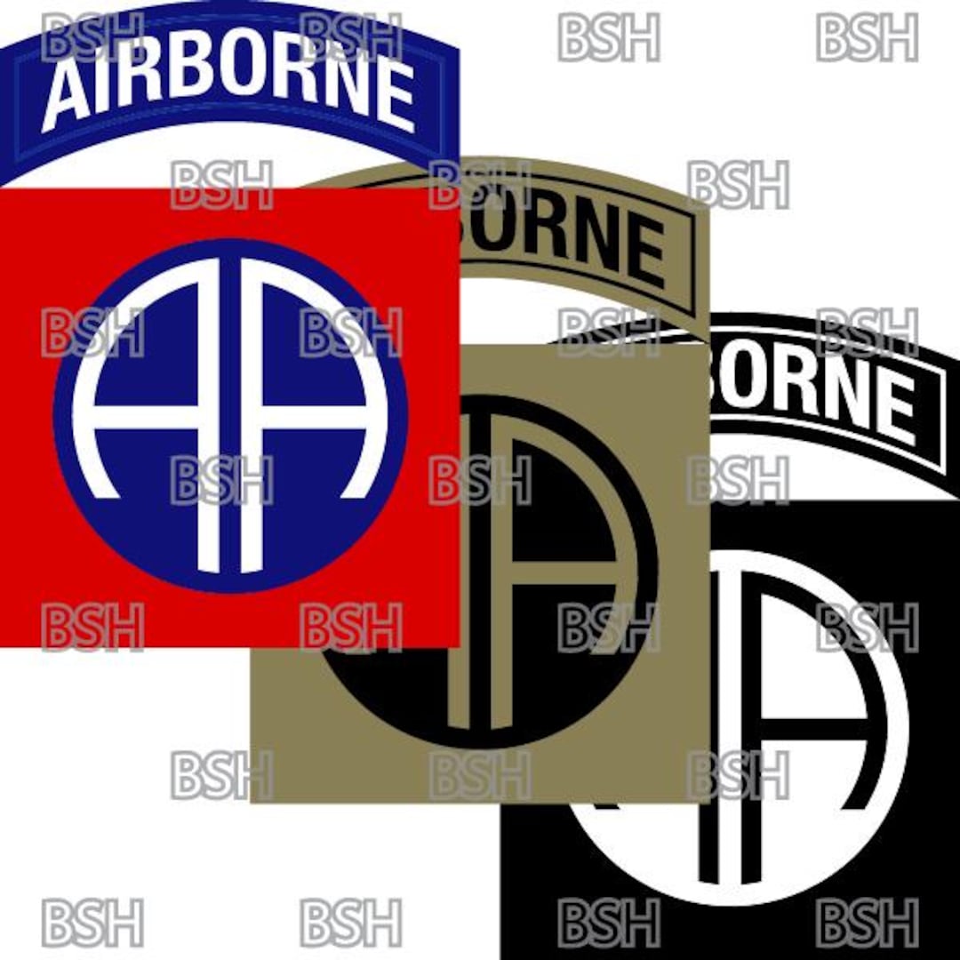 82nd Airborne Division Patch Vector Image Files (.ai, .pdf, & .svg ...