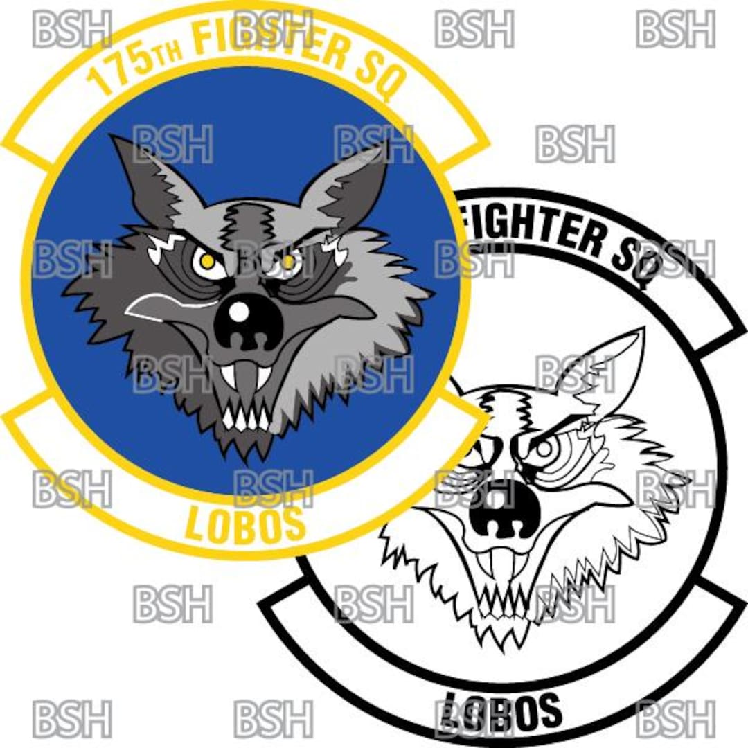 175th Fighter Squadron (south Dakota ANG) Patch Vector Image Files (.ai ...