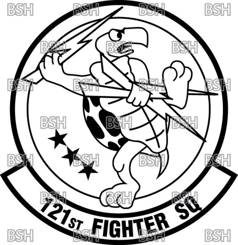 121st Fighter Squadron Patch Vector Image Files .ai, .pdf, & .svg ...