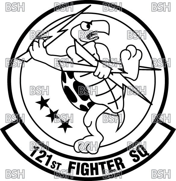 121st Fighter Squadron Patch Vector Image Files .ai, .pdf, & .svg ...