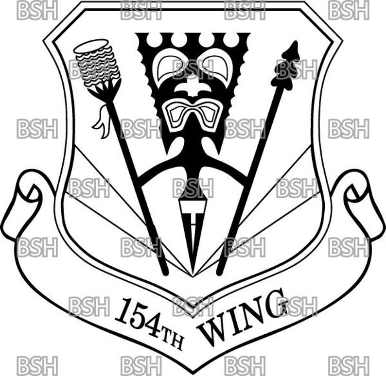 154th Wing (hawaii ANG) Patch Vector Image Files (.ai, .pdf, & .svg ...