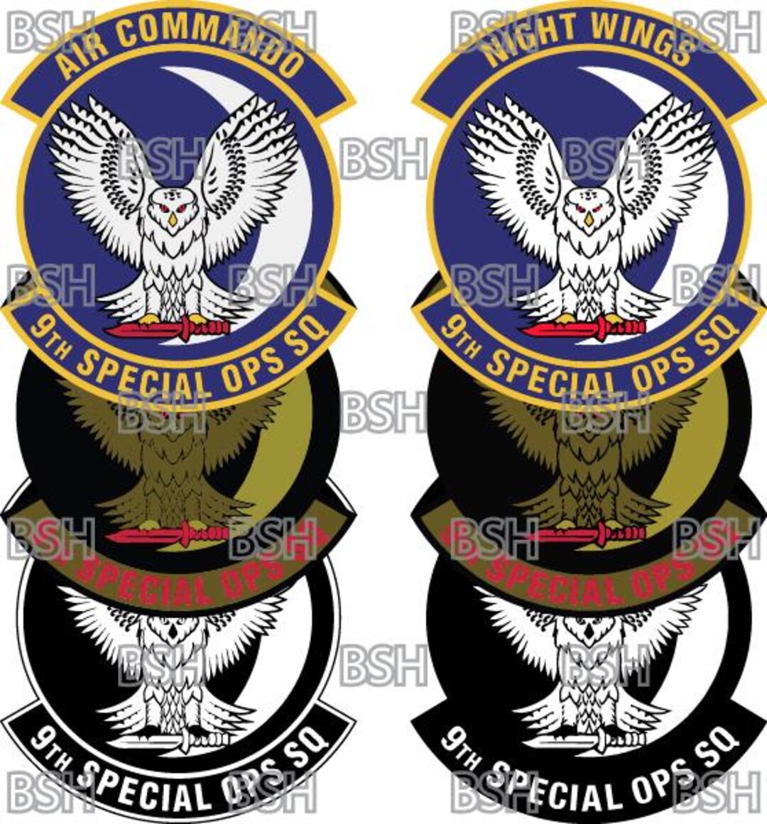 9th Special Operations Squadron (cannon AFB) Patch Vector Image Files ...
