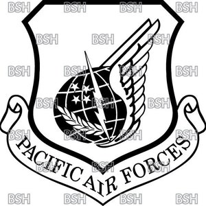 PACAF Shield Vector Image Files .ai, .pdf, & .svg Formats Plus Rasters ...