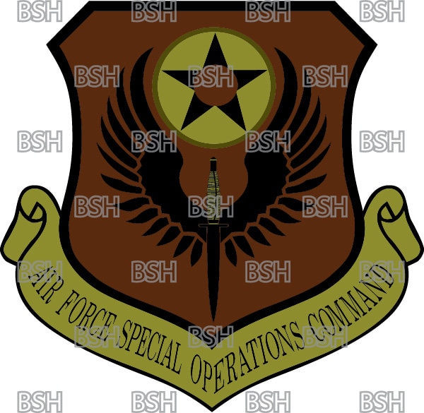 AFSOC Shield Vector Image Files (.ai, .pdf, & .svg Formats) Plus ...