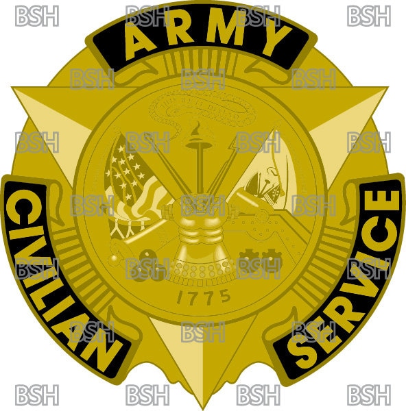 US Army Civilian Service Pin Vector Image Files (.ai, .pdf, & .svg ...
