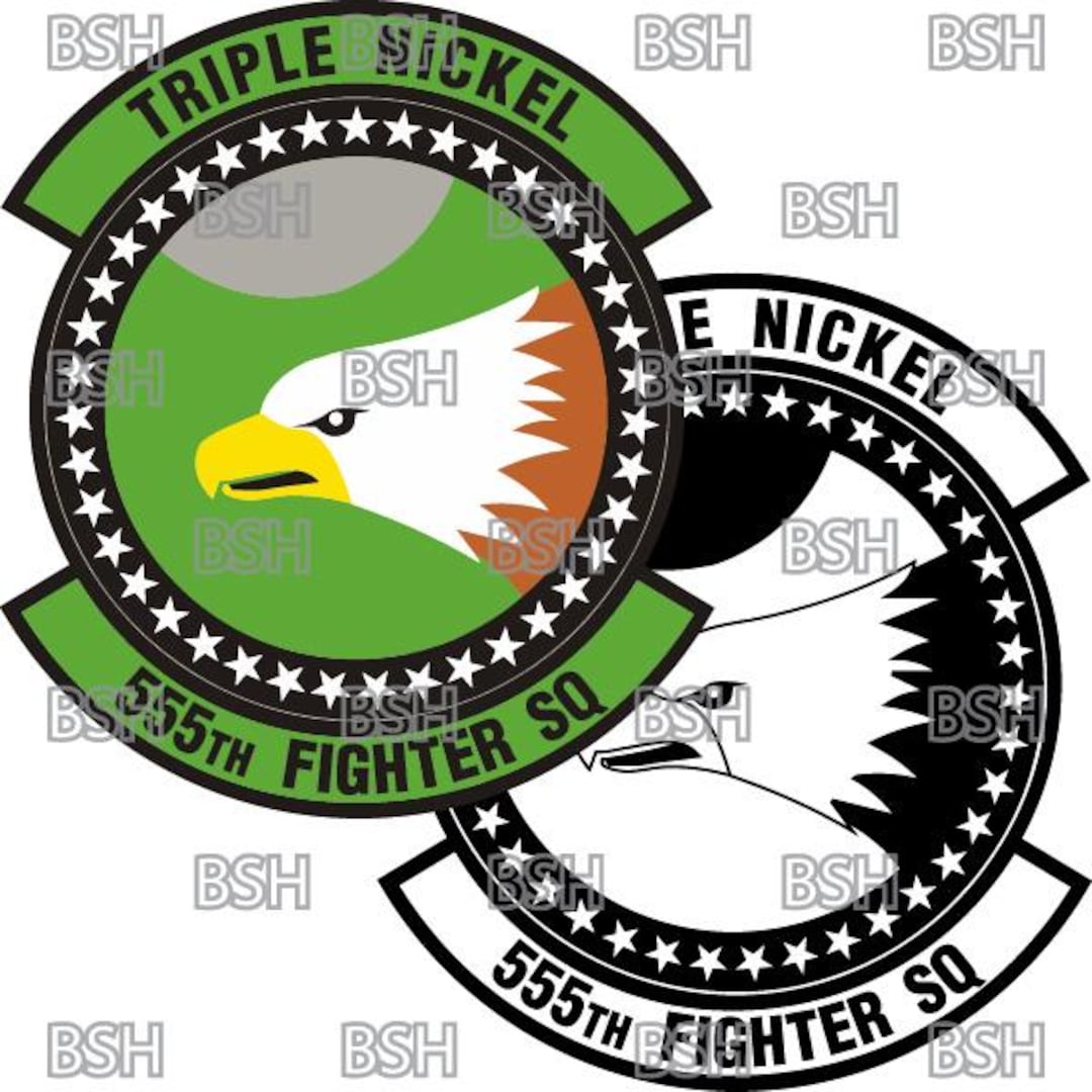 555th Fighter Squadron (aviano AB) Patch Vector Image Files (.ai, .pdf ...