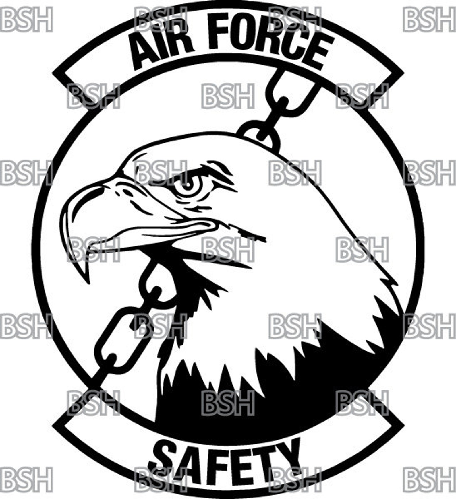 Air Force Safety Patch Vector Image Files .ai, .pdf, & .svg Formats ...