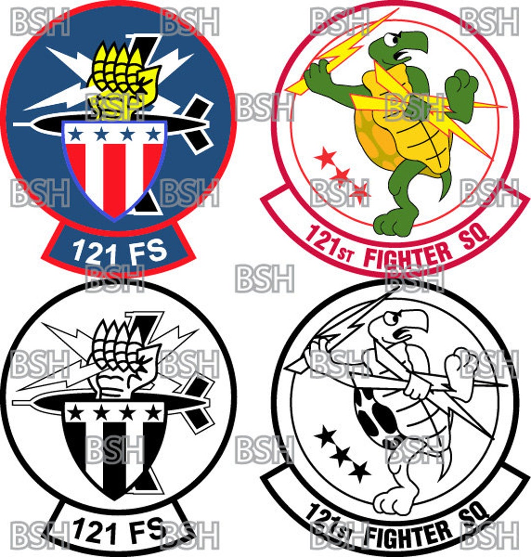 121st Fighter Squadron Patch Vector Image Files (.ai, .pdf, & .svg ...