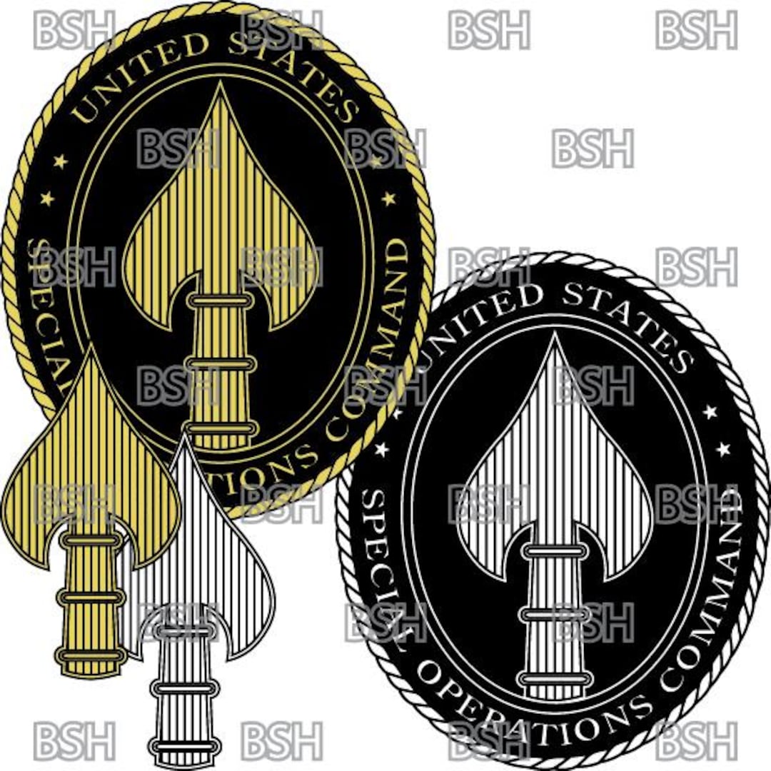 USSOCOM Insignia Vector Image Files .ai, .pdf, & .svg Formats Plus Rasters .png and .jpg - Etsy