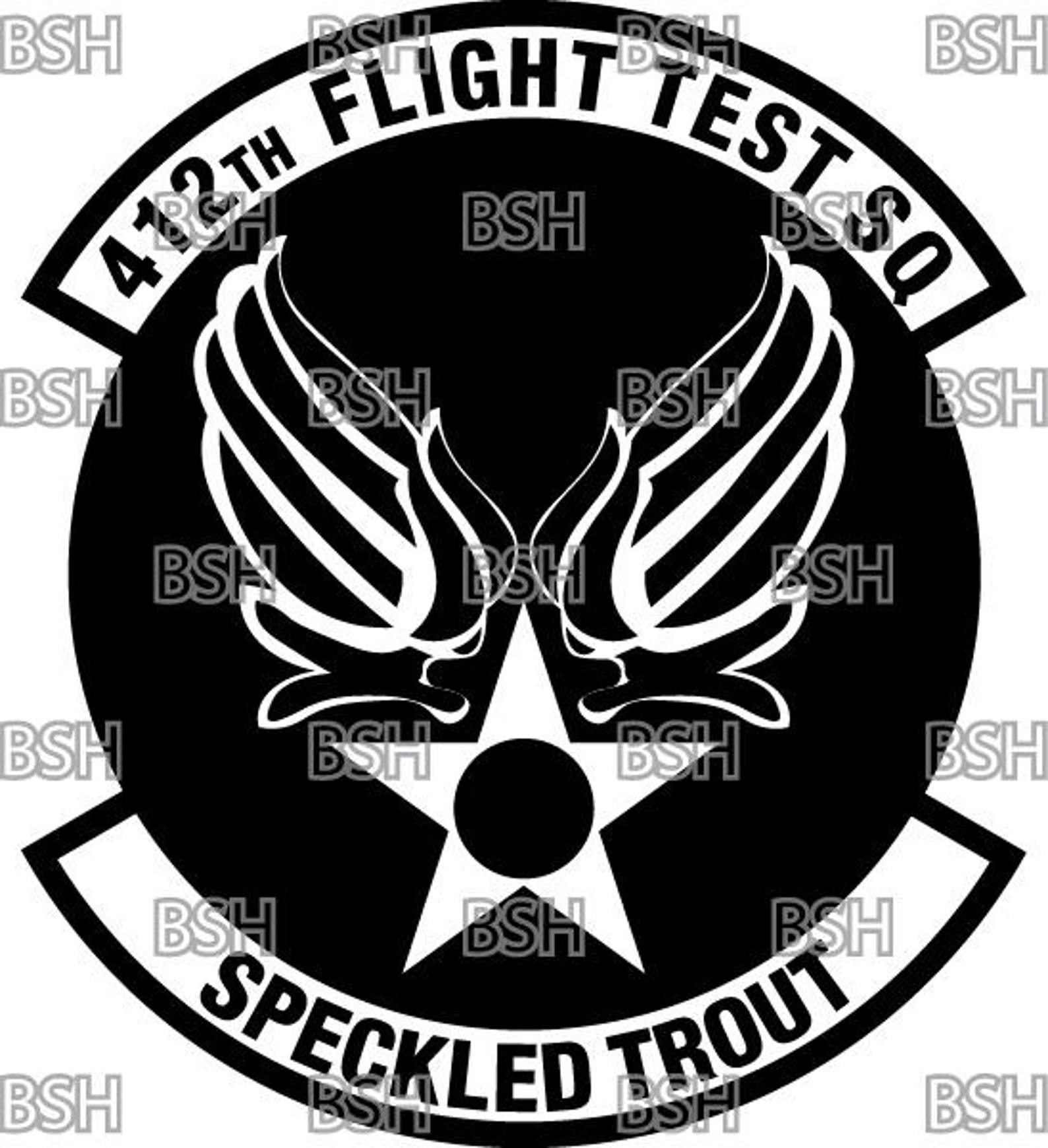 412th Flight Test Squadron (edwards AFB) Patch Vector Image Files (.ai ...