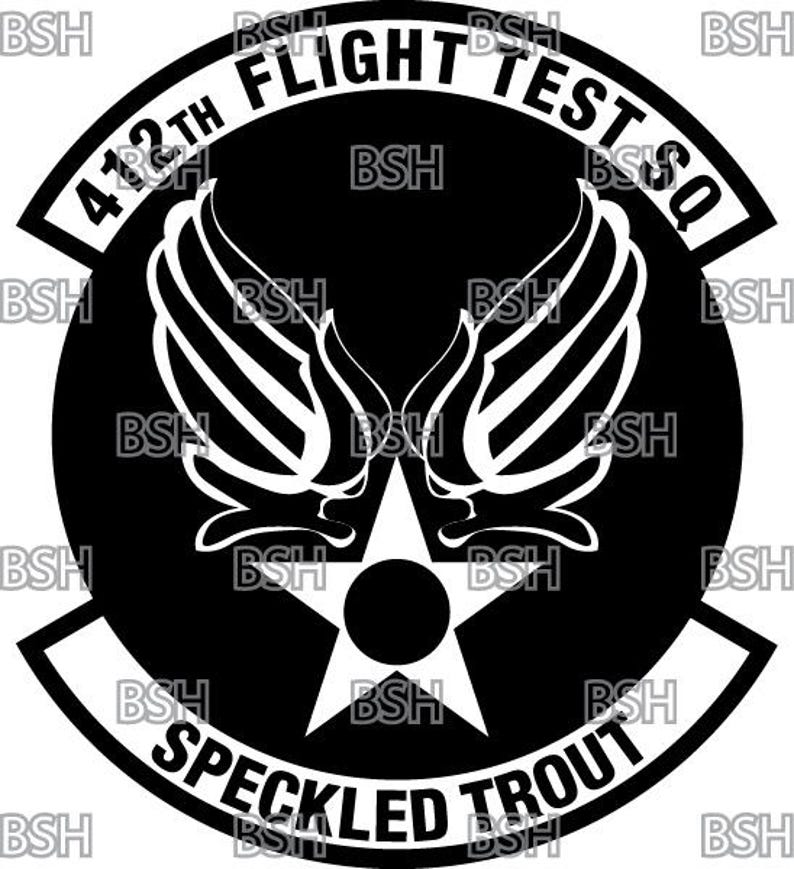 412th Flight Test Squadron (edwards AFB) Patch Vector Image Files (.ai ...